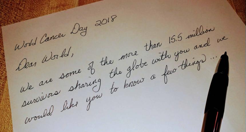 A Letter to The World on World Cancer Day | IHadCancer